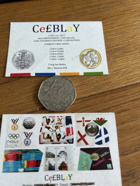 OLD STYLE LARGE 1994 D-DAY LANDINGS 50p COIN IN CIRCULATED CONDITION £2 ...