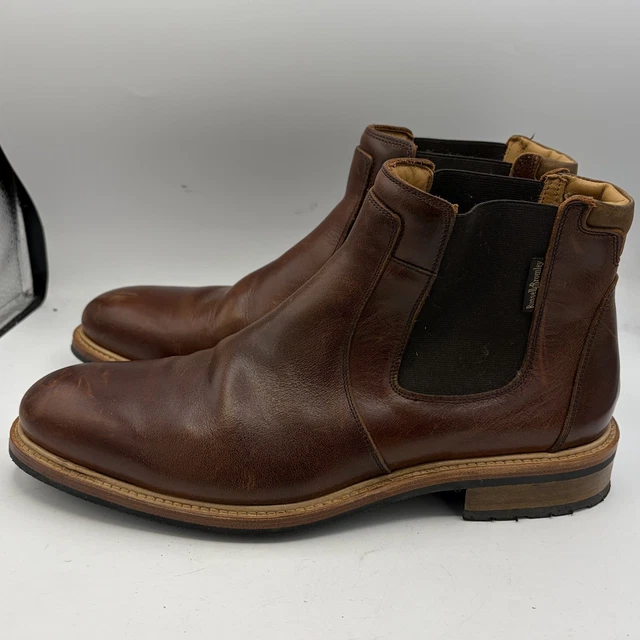 RUSSELL & BROMLEY Chelsea Boots Leather Brown UK Size 10 Excellent ...