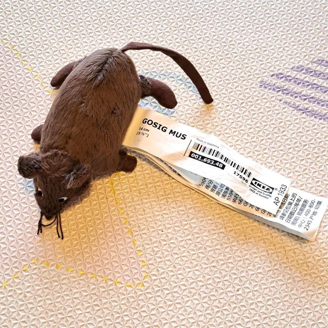IKEA GOSIG MUS Plush Mouse, Brown Soft Toy £66.04 - PicClick UK