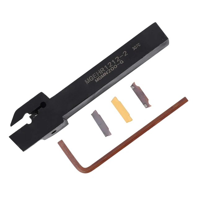 ENSEMBLE PORTE-OUTILS DE rainure de tour CNC avec trois inserts en carbure MGMN2 EUR 24,65 ...