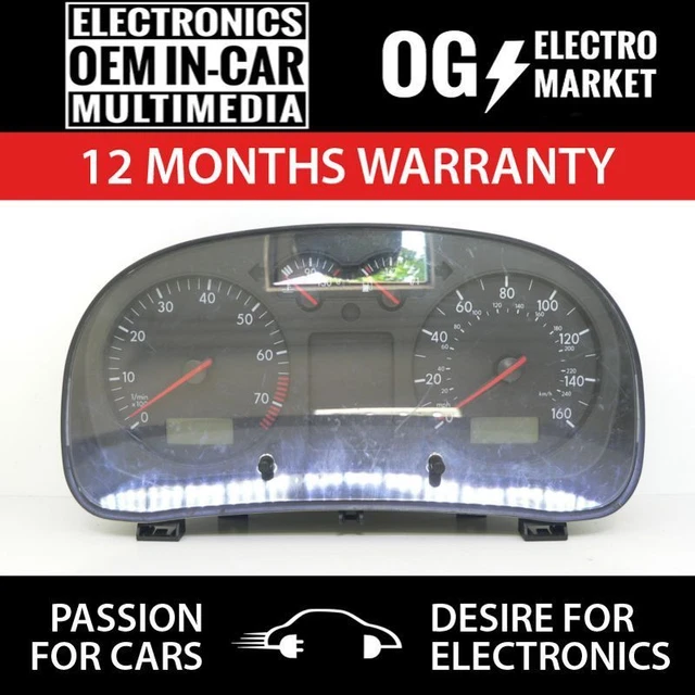 VW VOLKSWAGEN GOLF Iv Mk4 Instrument Cluster Speedometer Gauge Tacho ...