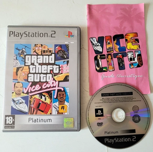 GRAND THEFT AUTO Vice City GTA - PlayStation 2 PS2 - PAL - Complet EUR ...