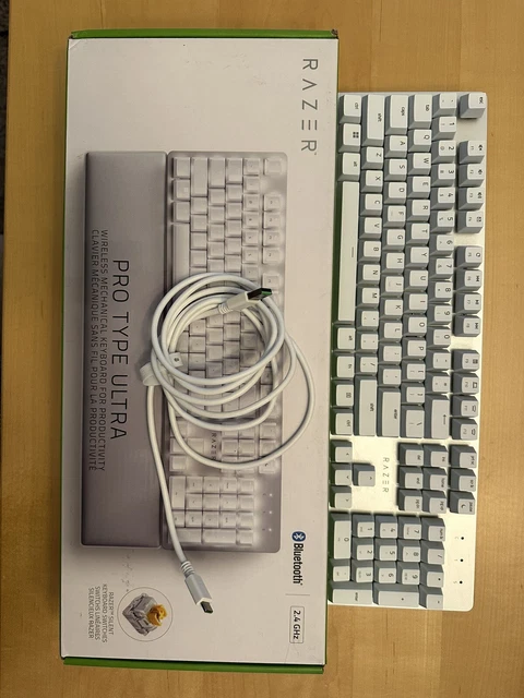 RAZER PRO TYPE Ultra Wireless Mechanical Gaming Keyboard - White ... RAZER PRO TYPE Ultra Wireless Mechanical Gaming Keyboard - White ...
