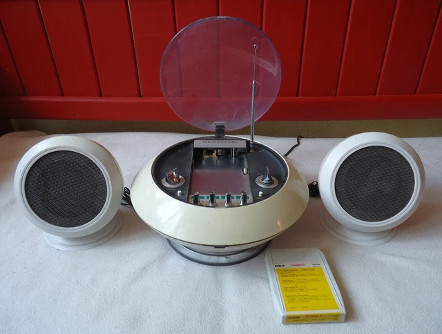 1970S VINTAGE MEGATONE UFO RADIO AM/FM-SPACE AGE SAUCER W/8 TRACK VHTF ...