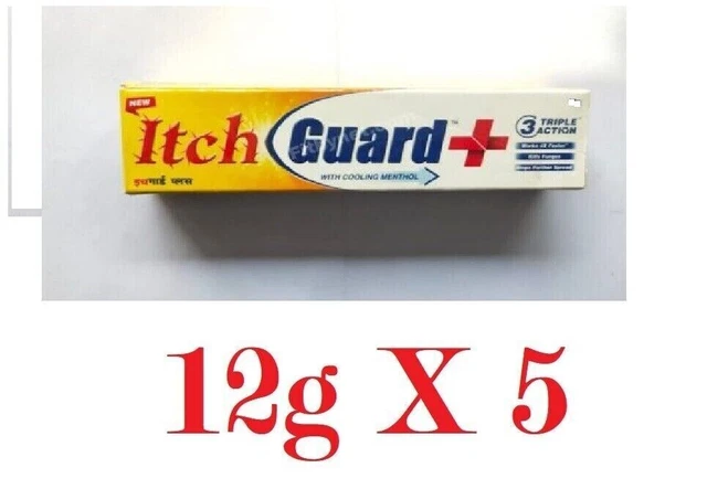 ITCH GUARD PLUS Cream ANTI-FUNGAL JOCK ITCH BETWEEN TOES & FINGERS 12g ...