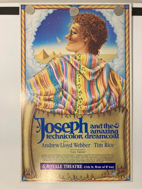 JOSEPH & THE Amazing Technicolor Dreamcoat- Original Vintage Windowcard ...