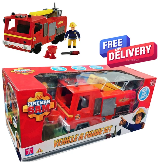 FIREMAN SAM JUPITER Fire Engine + Fireman Sam Figure Toy £19.95 ...