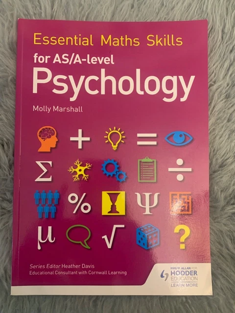 ESSENTIAL MATHS SKILLS for AS/A Level Psychology by Molly Marshall... £ ...