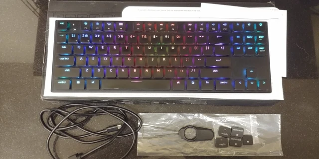 KEYCHRON K1 V3 RGB Wireless Bluetooth USB-C Mechanical Keyboard yellow ...