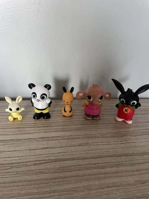 CBEEBIES BING BUNNY Pando Sula Flop and Charlie Figures Bundle Playset ...