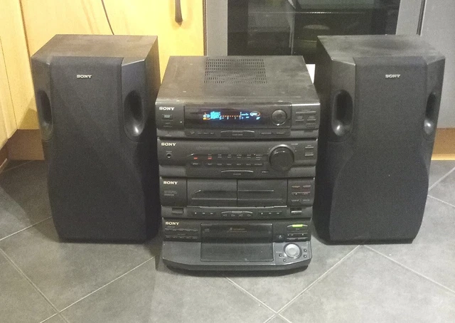 SONY STEREOANLAGE LBT N355 Einwandfrei 5 Fach CD Wechsler Kräftiger ...