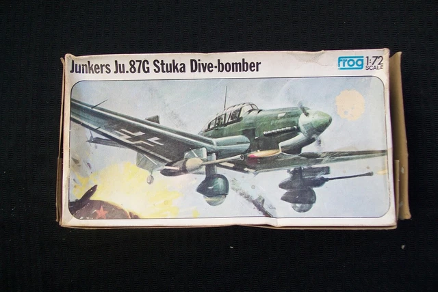 JUNKERS JU 87G STUKA DIVE-BOMBER 1/72 SCALE MODEL KIT by FROG / ENGLAND ...