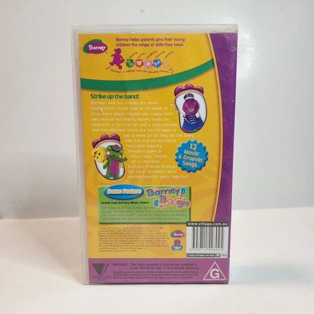 BARNEY MOVIN' AND Groovin VHS Video Tape 2004 Band Music Songs Ex ...