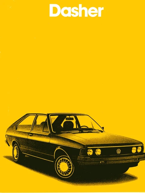 ORIGINAL 1980 &DASHER& VW Volkswagen Dasher 16-page Car Sales Catalog ...