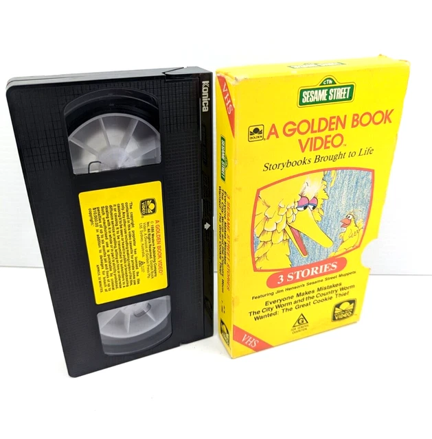 GOLDEN BOOK SESAME Street Stories VHS Video Cassette Classic Movie ...