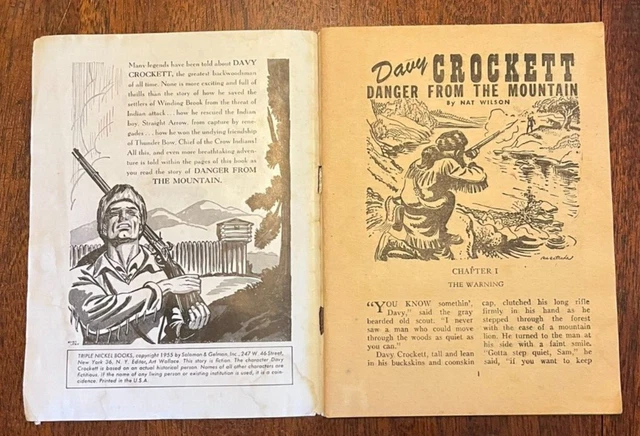 VINTAGE DAVY CROCKETT Illustrated Book (4) $9.99 - PicClick