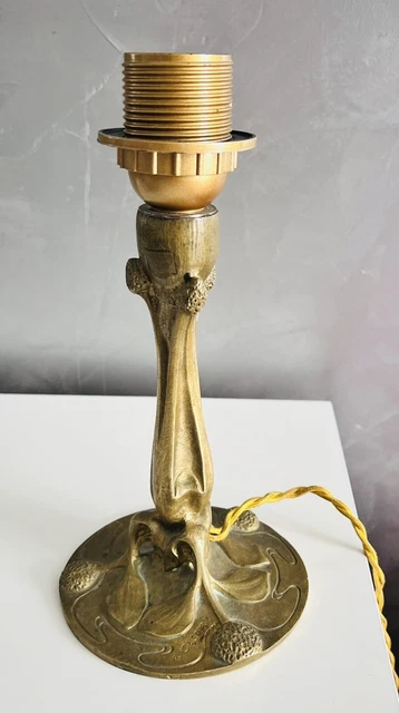 ANCIEN PIED DE Lampe En Bronze Signé E. OLSON EUR 99,00 - PicClick FR