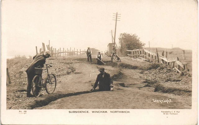WINCHAM, NORTHWICH. SUBSIDENCE # 58 by C.E.Hall & Son, Northwich. £25. ...