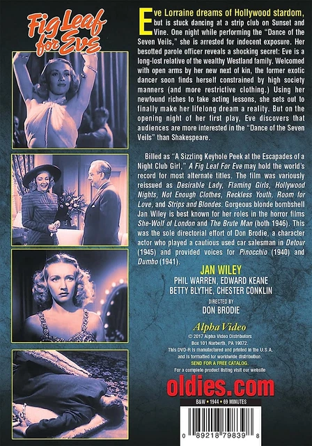 A FIG LEAF for Eve (DVD) Jan Wiley Phil Warren Edward Keane (US IMPORT ...
