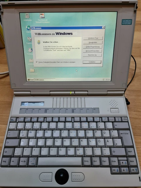 VINTAGE SIEMENS NIXDORF PCD-4ND 486DX4-75 20MB Ram Dos 6.22 Windows95 B ...