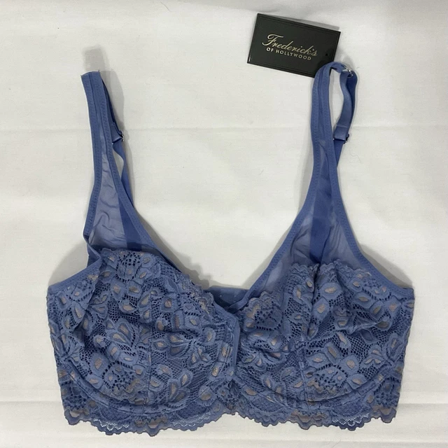 FREDERICKS OF HOLLYWOOD Lace Underwire Bra 34F Style Jessica New £25.04 ...