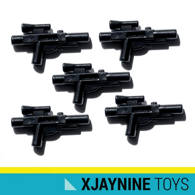 GENUINE LEGO STAR CLONE WARS Short Blaster Rifles - Black - 5 Pack ...