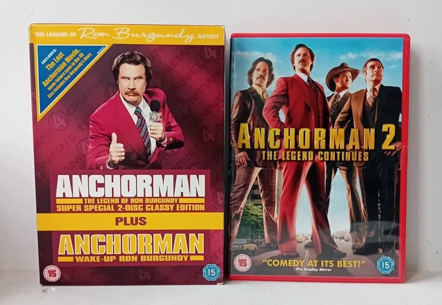 ANCHORMAN THE LEGEND Of Ron Burgundy Gift Set/Anchorman 2 The Legend ...