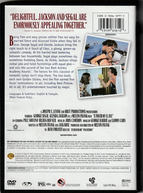 A TOUCH OF Class Dvd Region One Ntsc Glenda Jackson George Segal EUR 18 ...