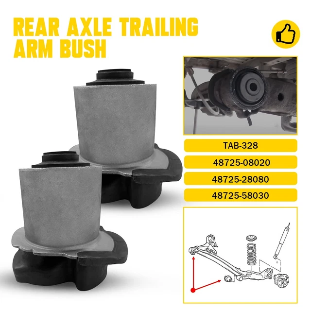 REAR AXLE SUBFRAME CROSSMEMBER BUSHING for TOYOTA SIENNA ALPHARD 48725 ...