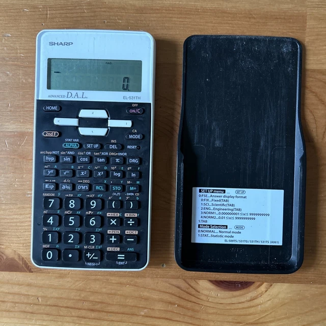 SHARP EL-531TH ADVANCED DAL wissenschaftlicher Taschenrechner EUR 16,08 ...