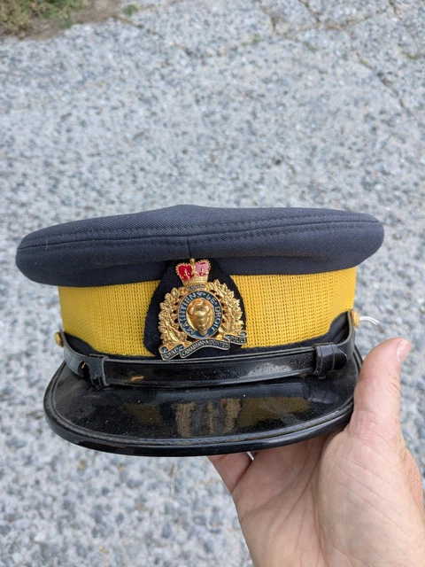 RCMP CANADIAN ROYAL Mounted Police Mountie Visor Cap Hat Uniform ...