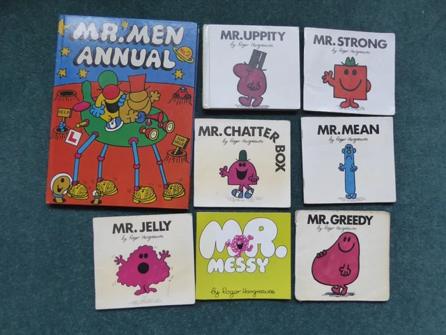 MR MEN BOOKS vintage bundle Annual #2 + 7 titles - good condition for ...