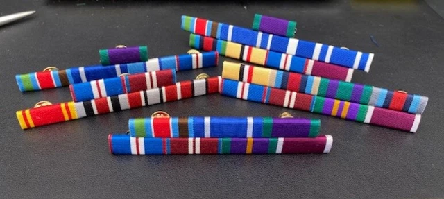 STACKING RIBBON BARS - Medal Rack - Studded Choise Sizes £7.00 ...