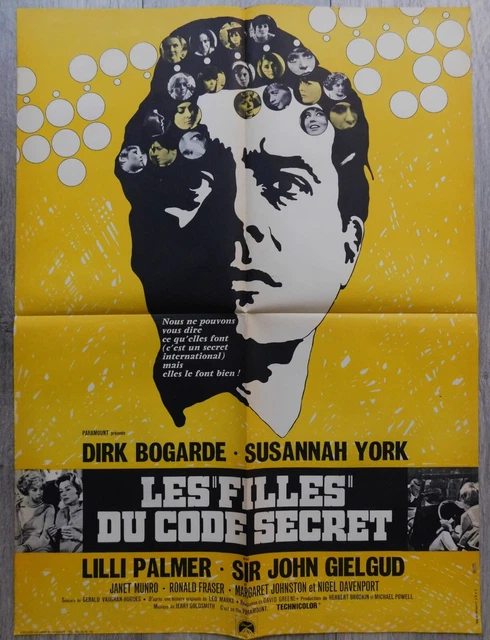 LES FILLES DU Code Secret Affiche ORIGINALE Poster 60x80cm 23"32 1968 ...