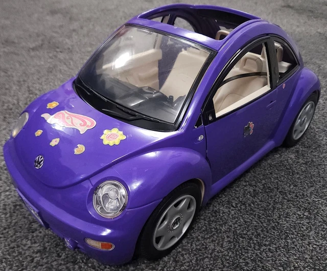 2000 VINTAGE MATTEL Toys Barbie VW Volkswagen Beetle Purple Play Car ...