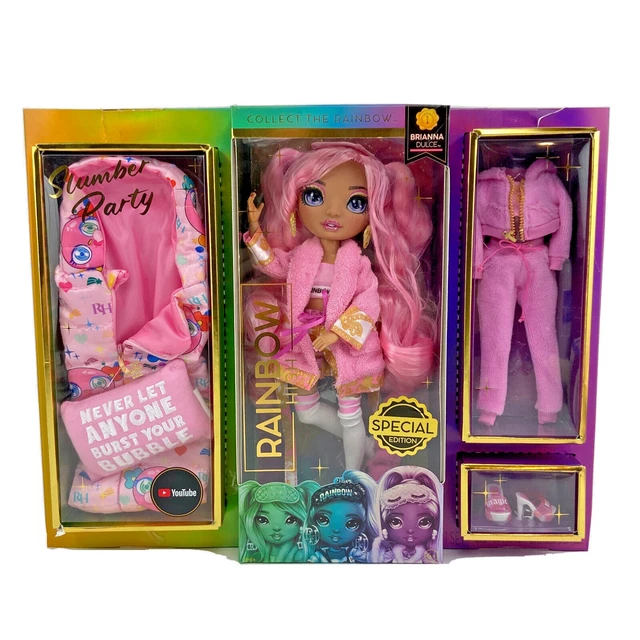 RAINBOW HIGH SLUMBER Party Brianna Dulce Fashion Doll Playset Special ...