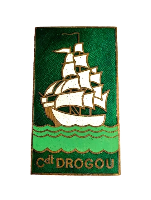 INSIGNE MARINE, COMMANDANT Drogou, Corvette, K193, FNFL, WW2, ex-HMS ...