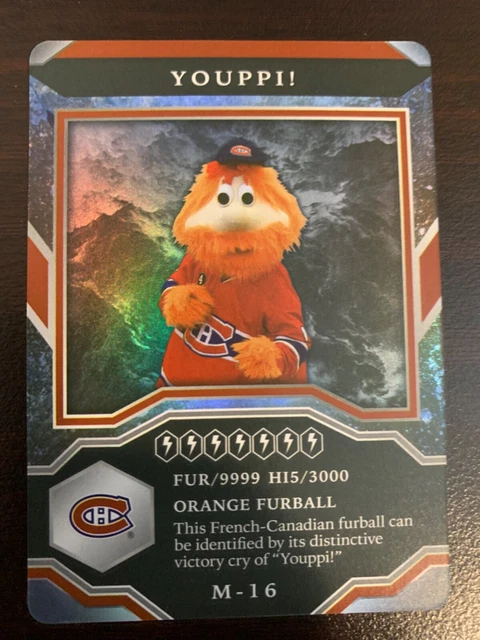 UPPERDECK MVP 2021-22 Youppi Mascots Hockey Card M-16 Montreal $5.00 ...