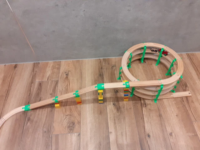 HOLZSCHIENEN SPIRALE LEGO Duplo Brio Adapter Grün EUR 20,00 - PicClick DE