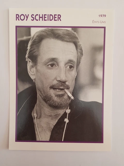 ROY SCHEIDER - Carte Fiche Cinema Portrait De Star EUR 2,50 - PicClick DE