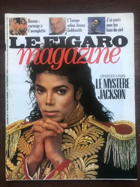 LE FIGARO MAGAZINE Michael Jackson Jimmy Goldsmith Tom Cruise Jean ...