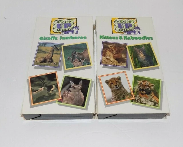 GROWING UP WILD VHS Movies Kittens And Kaboodles And Giraffe Jamboree £ ...
