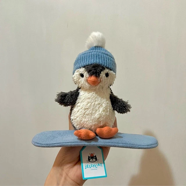 JELLYCAT PEANUT PENGUIN 2025 - Snowboard Plush, Christmas Soft Toy w ...