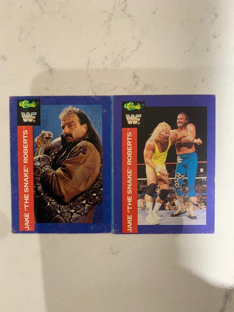 WWF WWE 1991 CLASSIC WRESTLING TRADING CARDS X 2 Jake The Snake Roberts £2.00 - PicClick UK