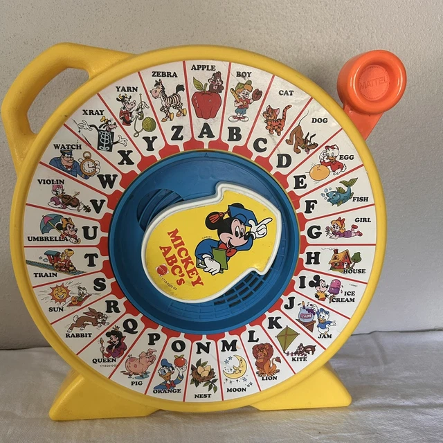 DISNEY MICKEY MOUSE & Friends See N Say Mickey ABC's Learn Vintage 1989 ...