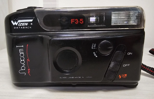 VINTAGE WIZEN DATABACK Novacam 1 Built-in Flash 35 mm Film Camera ...