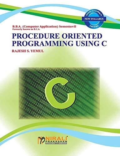 PROCEDURE ORIENTED PROGRAMMING Using C $36.80 - PicClick