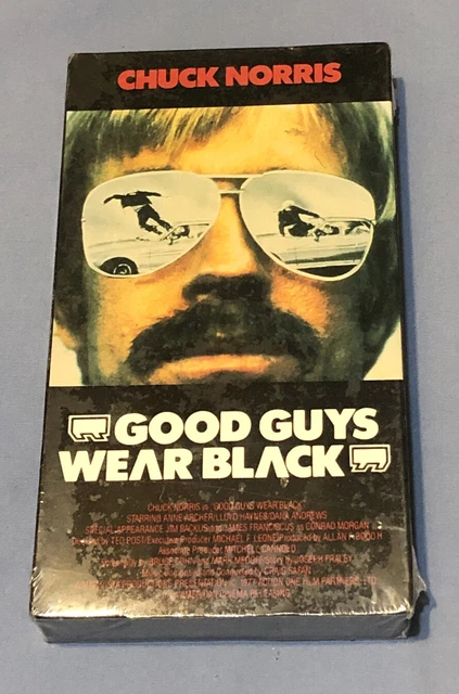 RARE OOP GOOD Guys Wear Black VHS film '77 Chuck Norris Anne Archer ...
