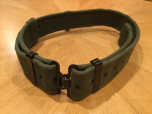BRITISH FORCES 58 Pattern Army/ Cadet Webbing Belt - Olive Green £6.78 ...