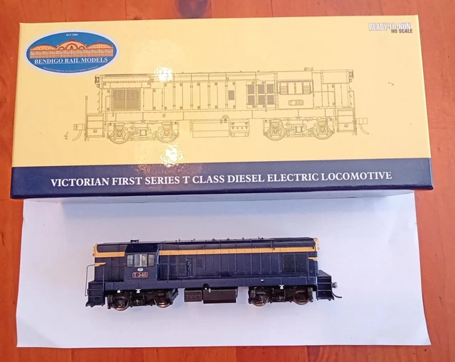 BENDIGO RAIL MODELS: HO Scale Vic 1st Series "T346" T Class Diesel ...